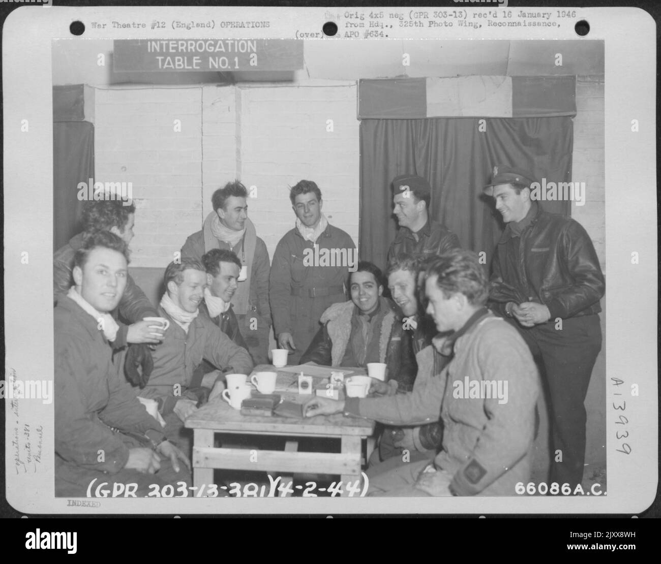 Crew Members Of The 381St Bomb Group, Enjoy Refreshments As They Are ...