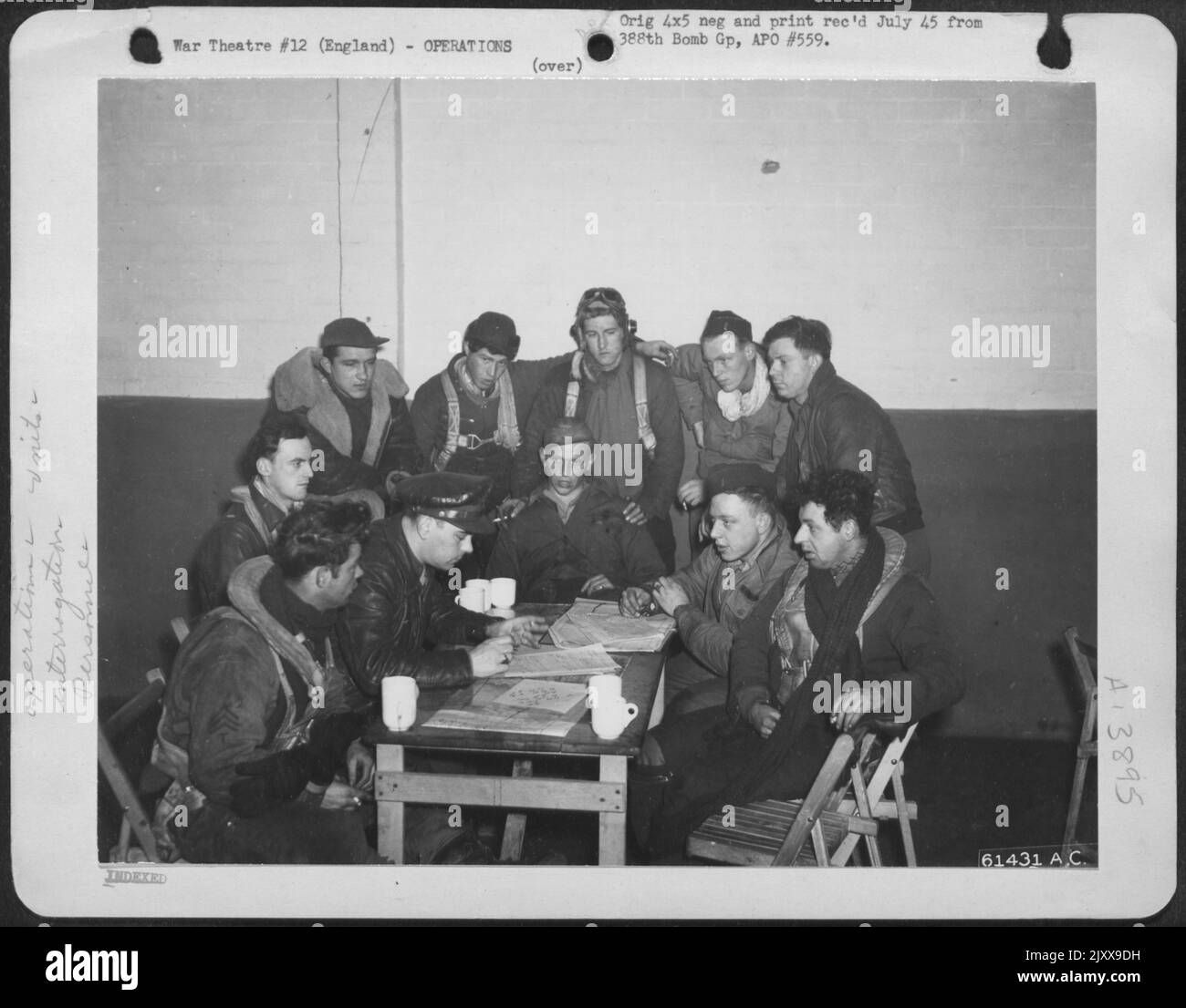 Flight Crew Of The 563Rd Bomb Squadron, 388Th Bomb Group, At ...