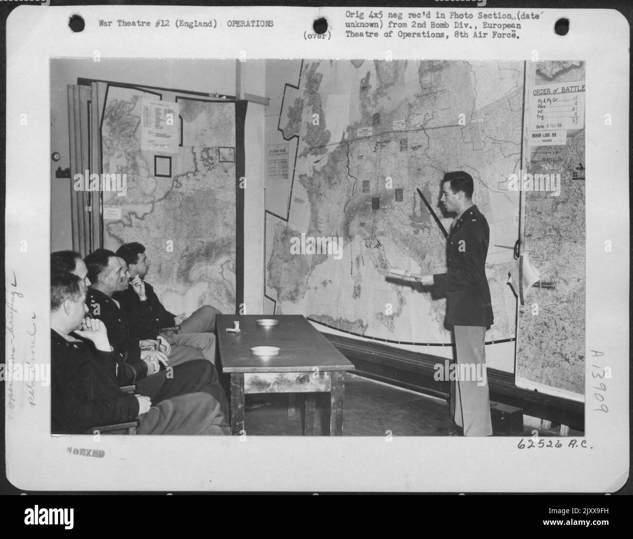 Major General William E. Kepner At Daily Briefing Of Personnel Of The ...