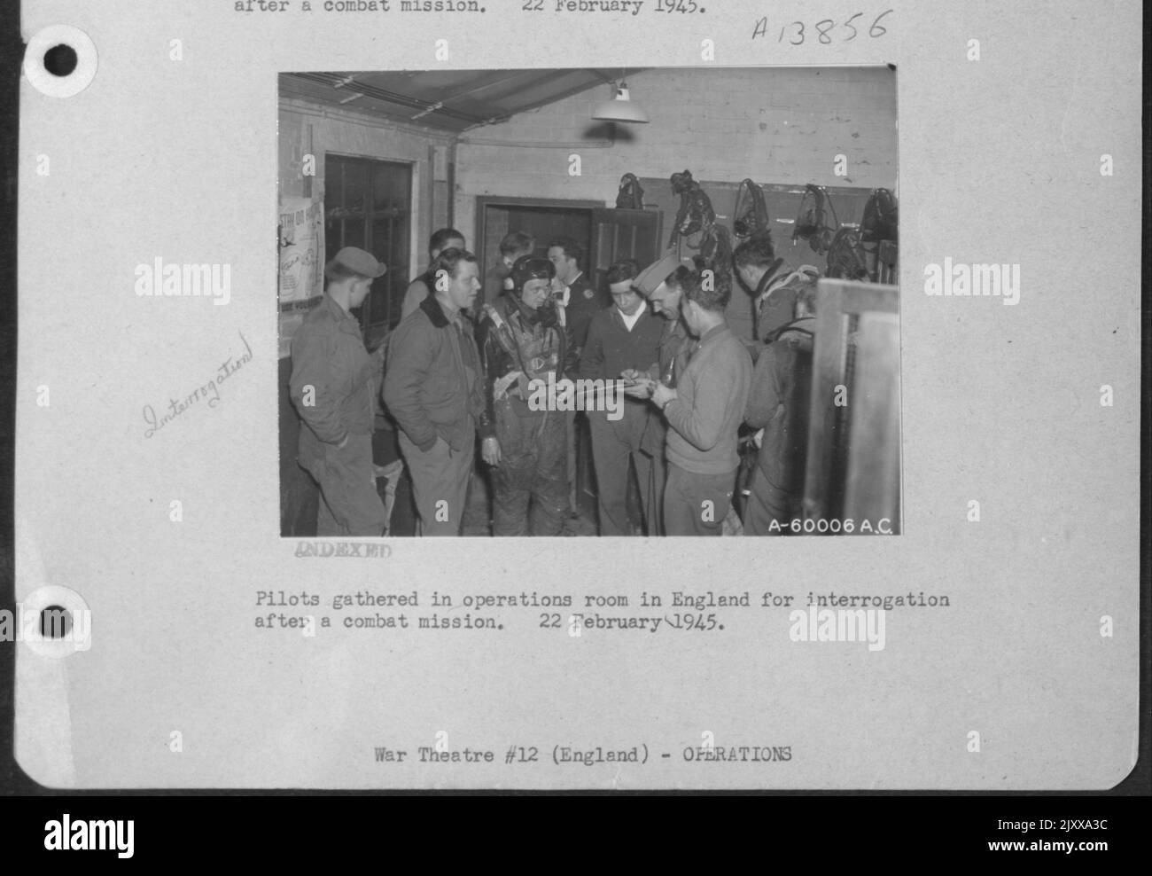 Pilots Gathered In Operations Room In England For Interrogation After A ...