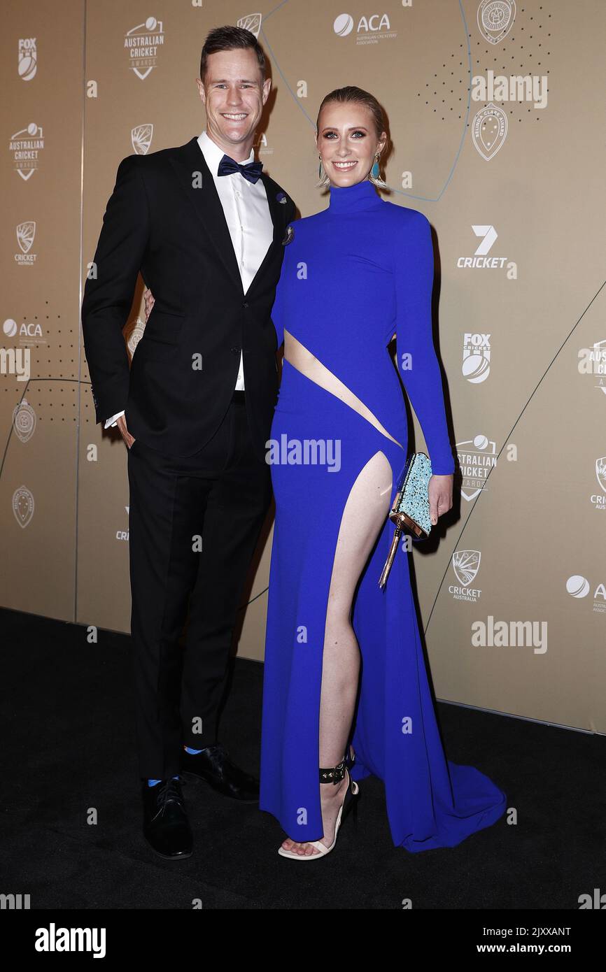 Jason Behrendorff and Juvelle Behrendorff pose for a photograph on ...