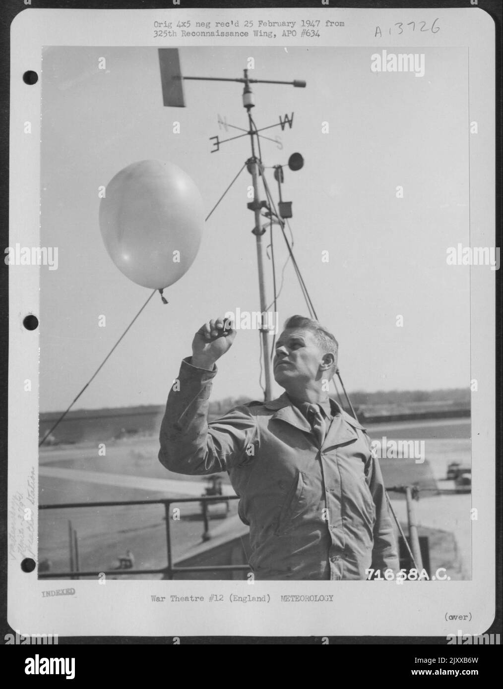 A Meteorologist Prepares To Record Wind Direction And Velocity From The ...