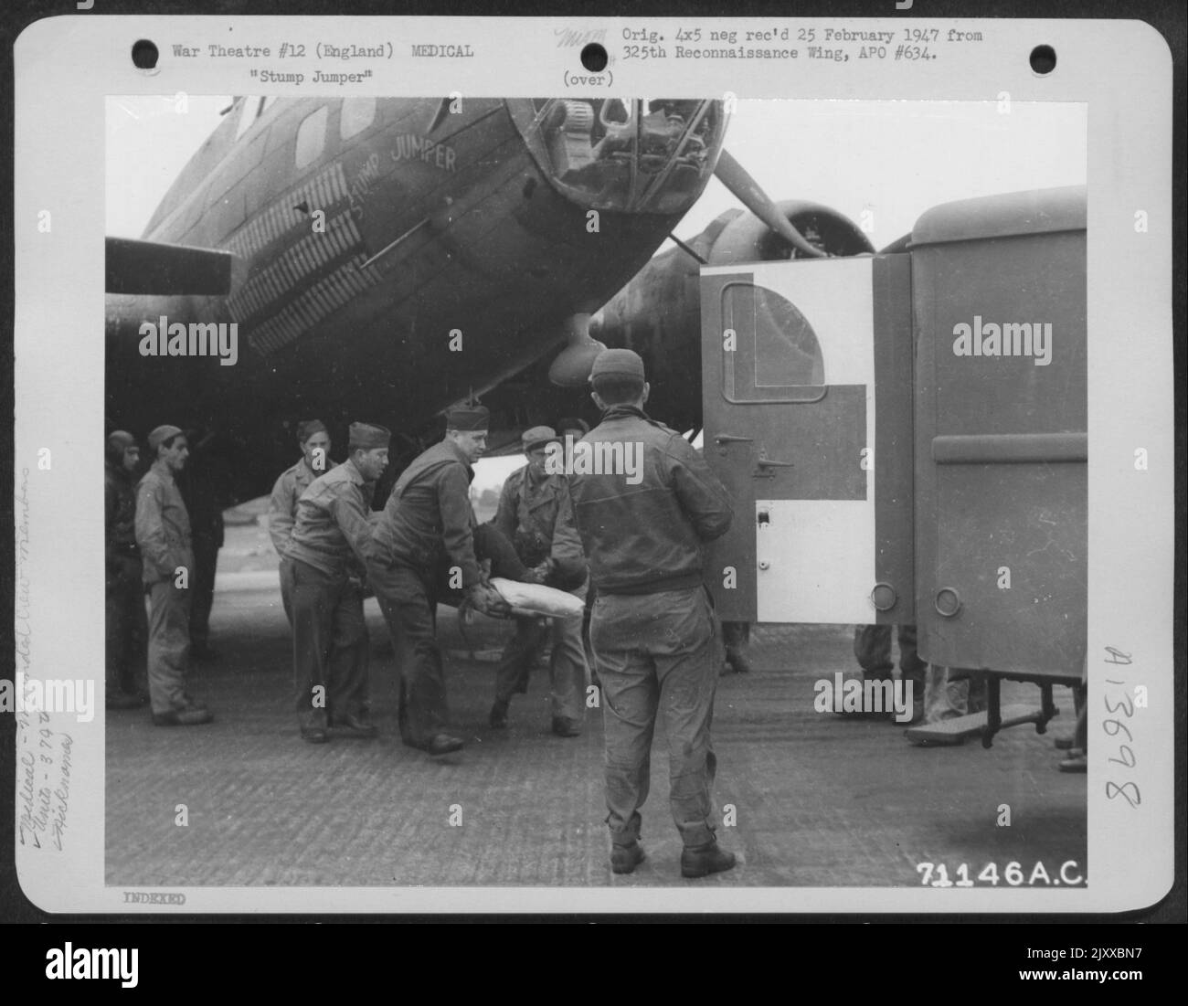 A Crew Member Of The 379Th Bomb Group Who Was Injured During A Mission ...