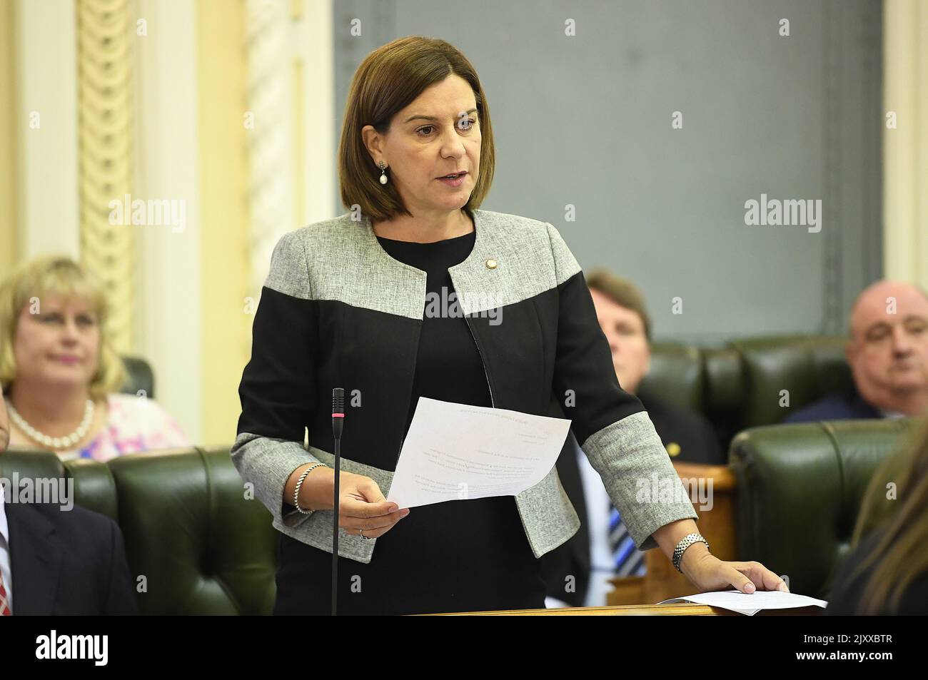 Queensland LNP leader Deb Frecklington is seen during question time at ...
