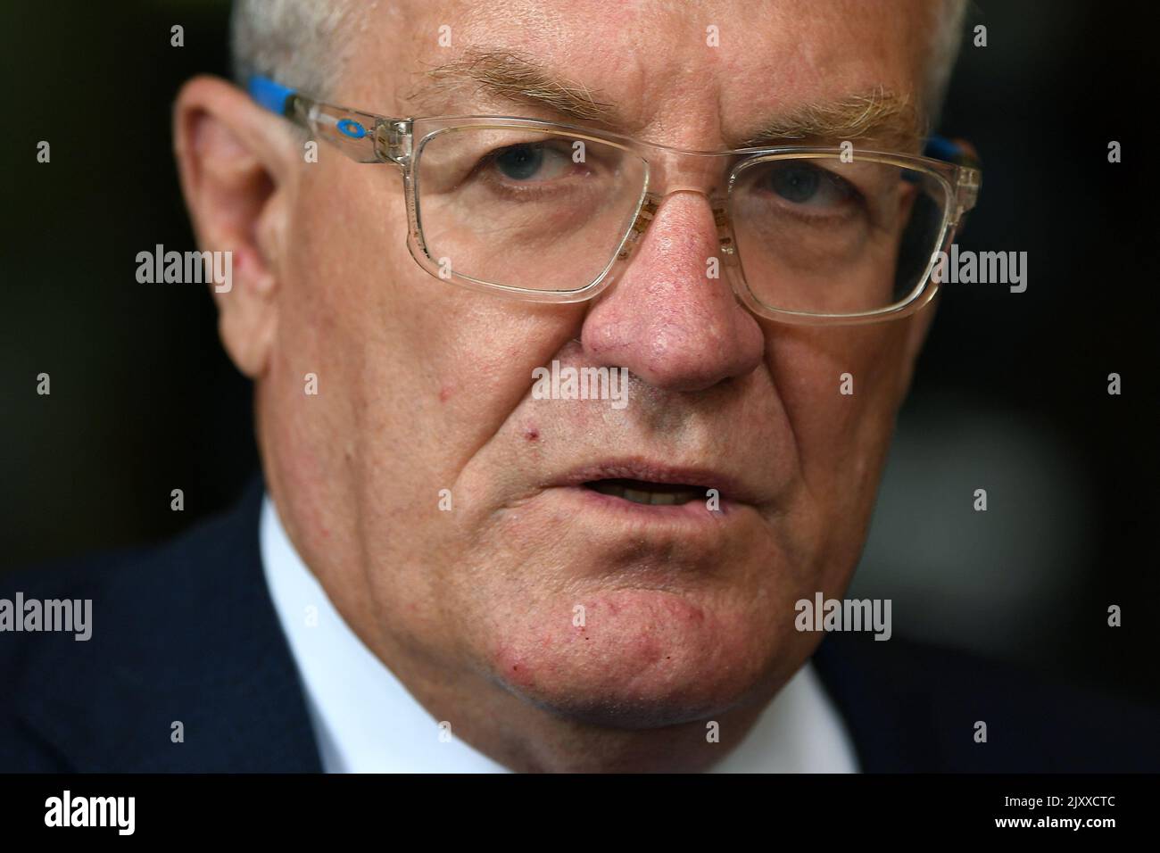 Greg Walsh, lawyer for Chris Dawson, speaks to the media at the Downing Centre court in Sydney ...