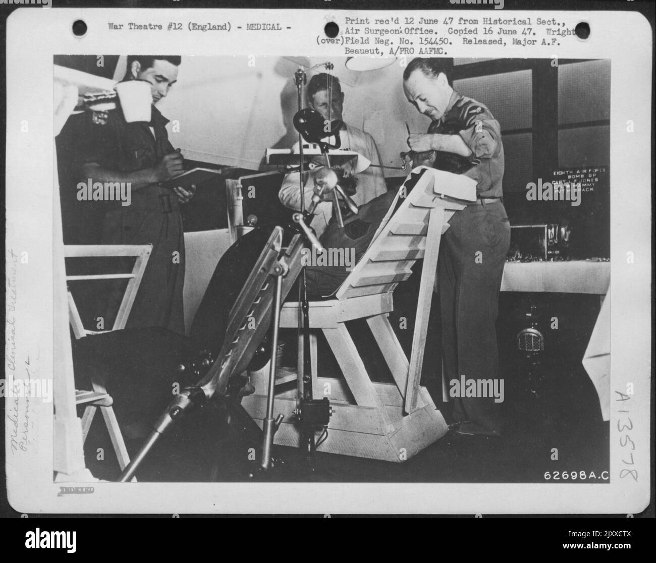 Cpl. W. Mammy And Pvt. M. Spack, Dental Technicians Assisting Capt. L.F ...
