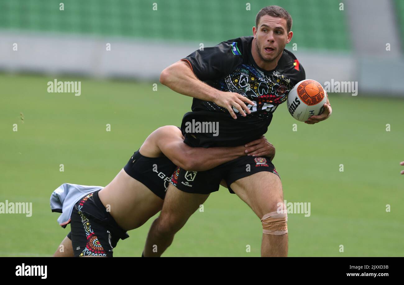 Adam Elliott at the NRL Indigenous All Stars men's Captains run ...