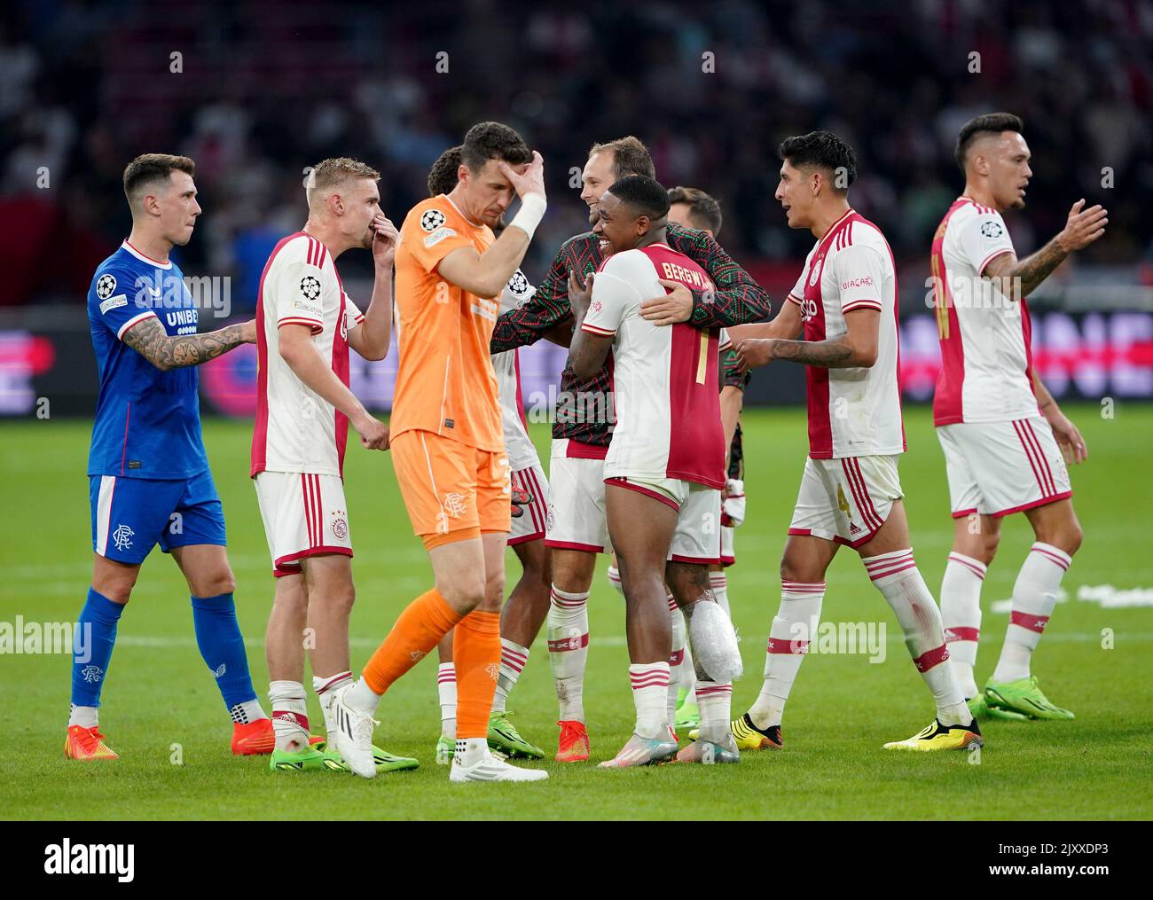 Rangers goalkeeper Jon McLaughlin reacts at full time after the UEFA ...