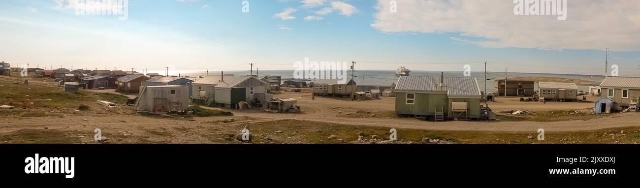 Indigenous community at Gjoa Harbor, Victoria Island, Nunavut, Canada ...