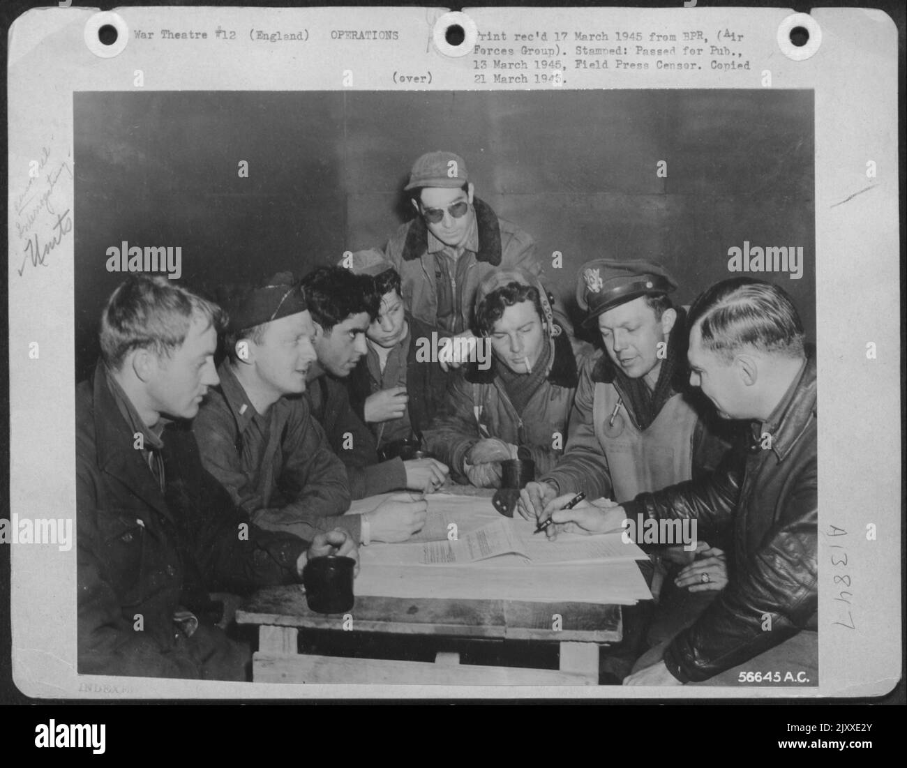 After completing bombing mission to dock installations at Swinemunde ...
