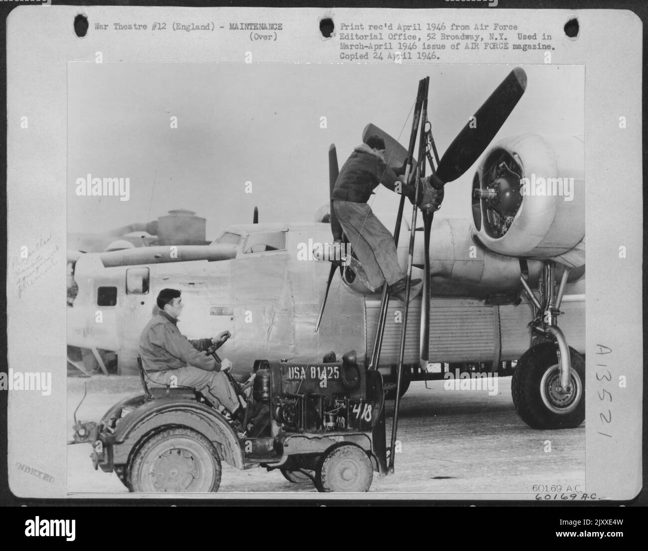 Taking Off A 500 Pound Propeller From The Engine Nacelles Of High-Wing ...