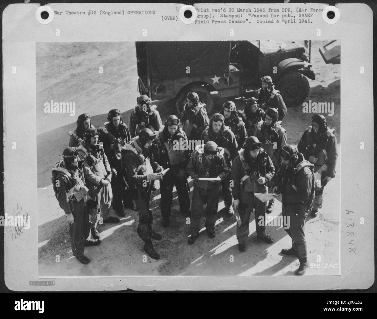 As the early morning sun casts long shadows, 8th AF pilots prepare for ...