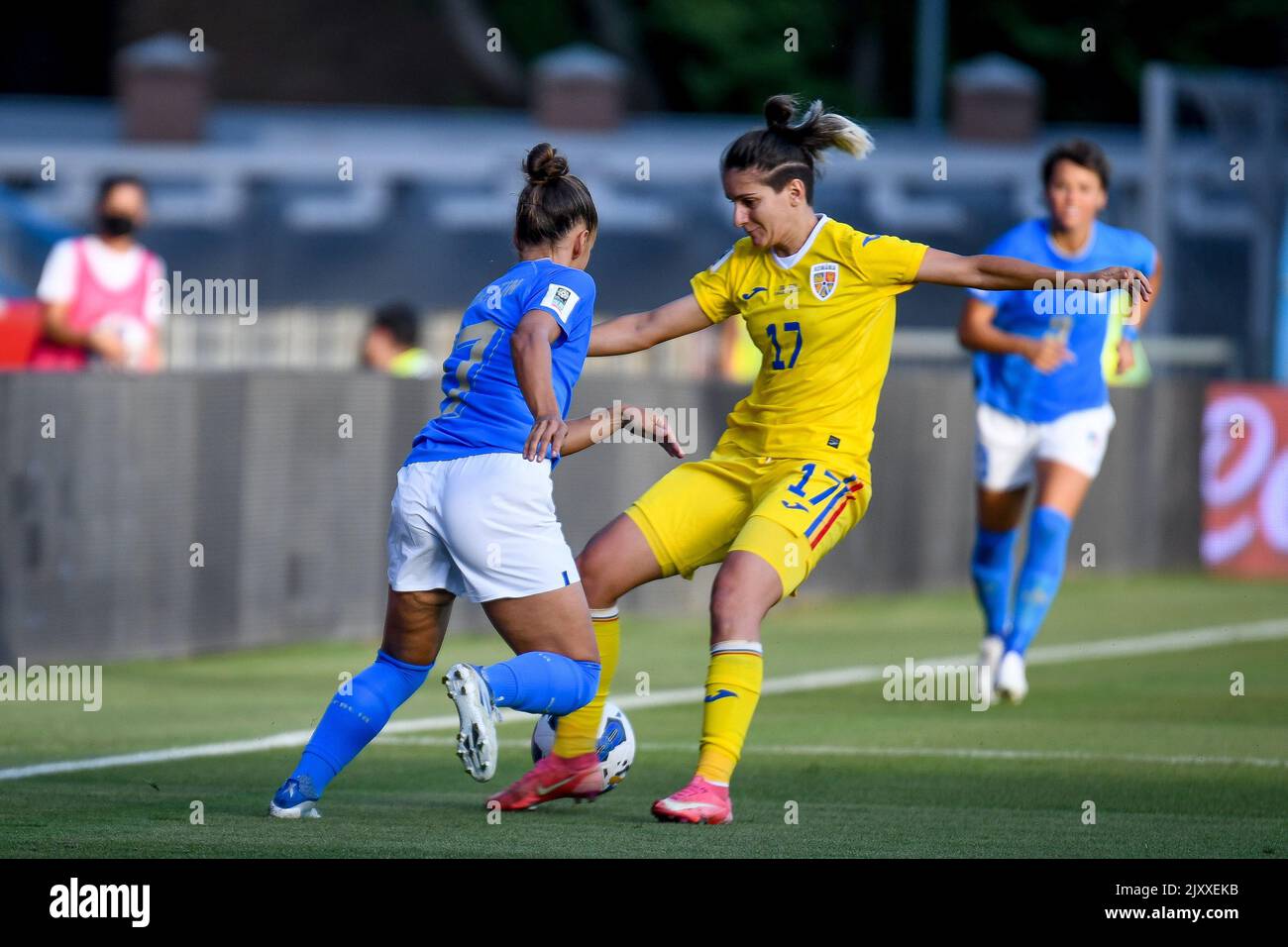 Italy's Lisa Boattin in action against Romania's Claudia-Andreea ...