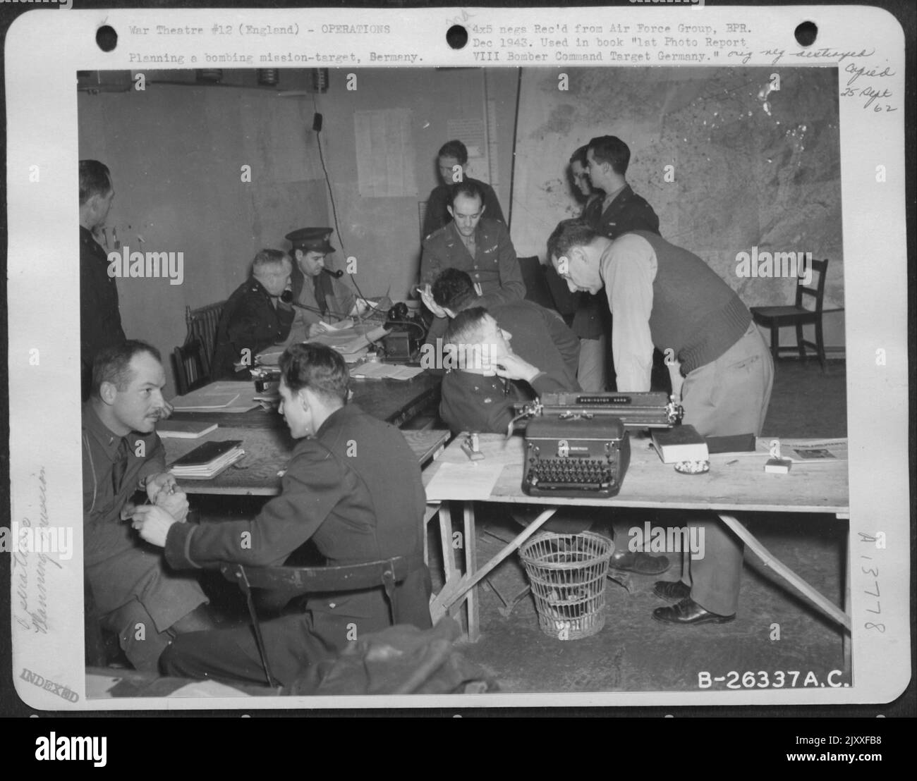 Planning a bombing mission-target, Germany Stock Photo - Alamy