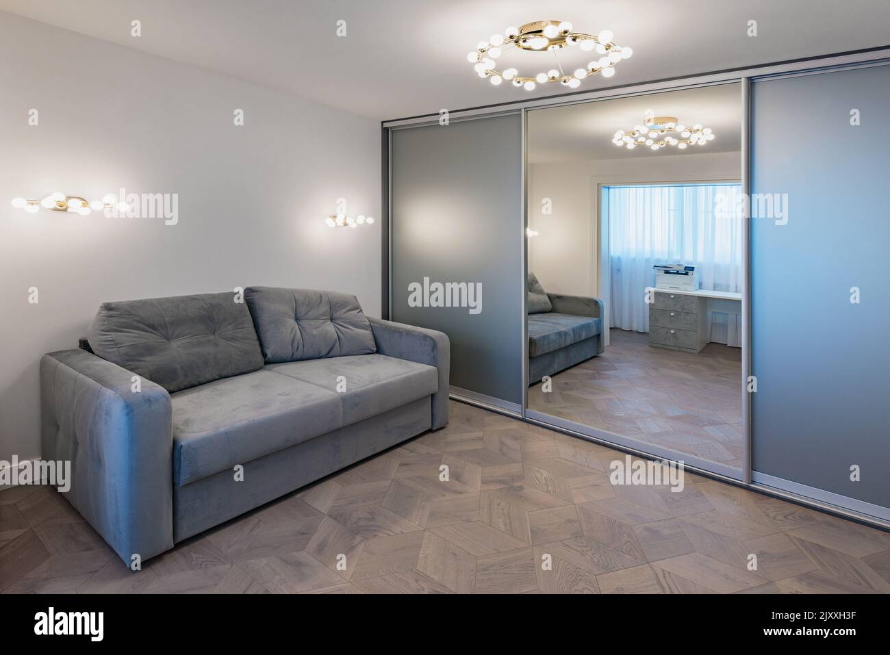 Room interior inside of the rich flat Stock Photo - Alamy