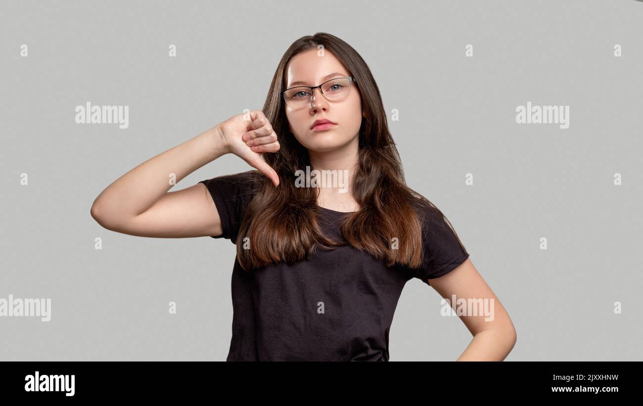 No gesture bad idea woman hi-res stock photography and images - Alamy