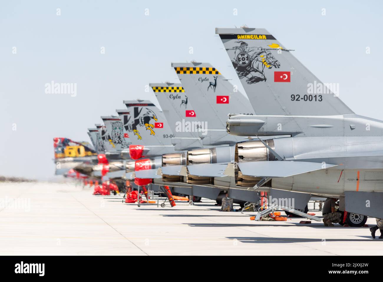 Konya, Turkey - 07 01 2021: Anatolian Eagle Air Force Exercise 2021 F16 ...