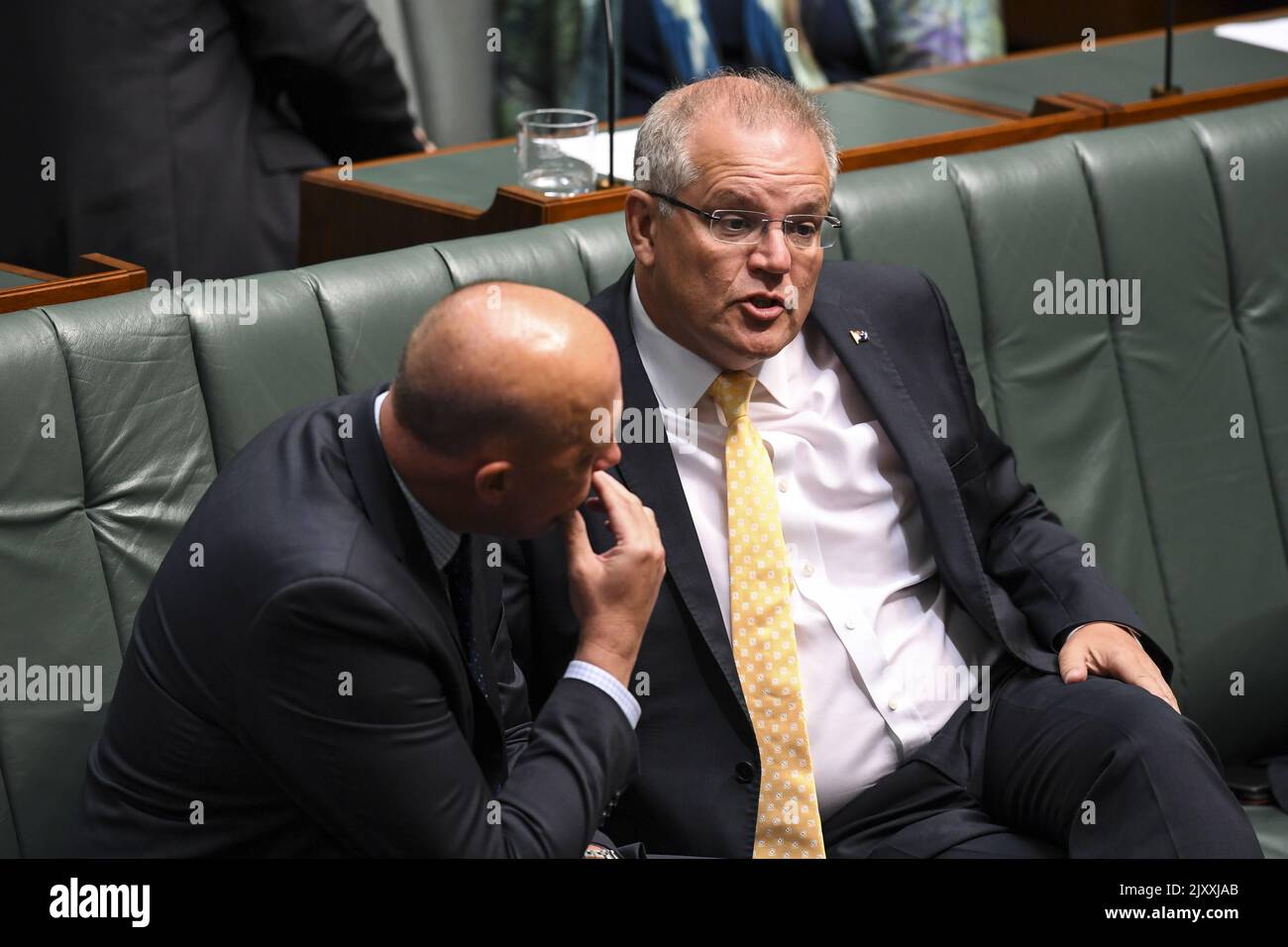 Australian Prime Minister Scott Morrison (right Stock Photo - Alamy