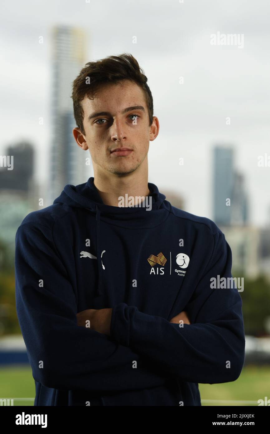 Australian Gymnast Heath Thorpe poses for a photograph at Melbourne ...