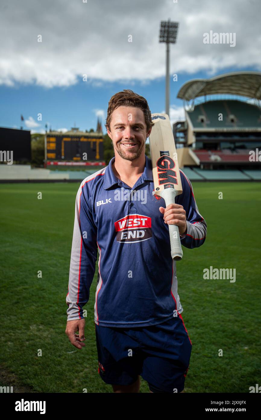 South Australian cricket captain Travis Head poses for a photograph at ...