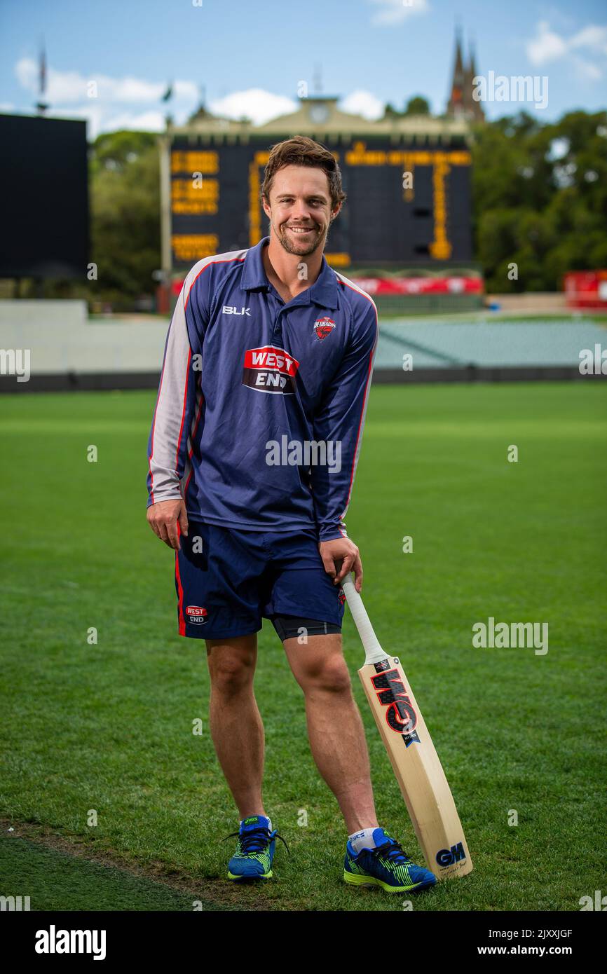 South Australian cricket captain Travis Head poses for a photograph at ...
