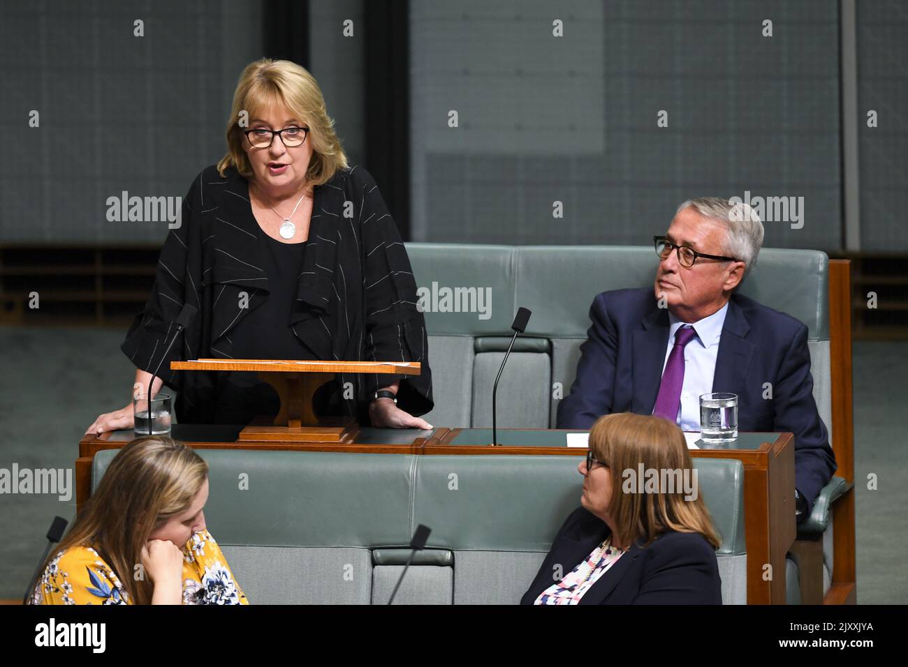 Labor backbencher Jenny Macklin delivers her valedictory speech in the ...