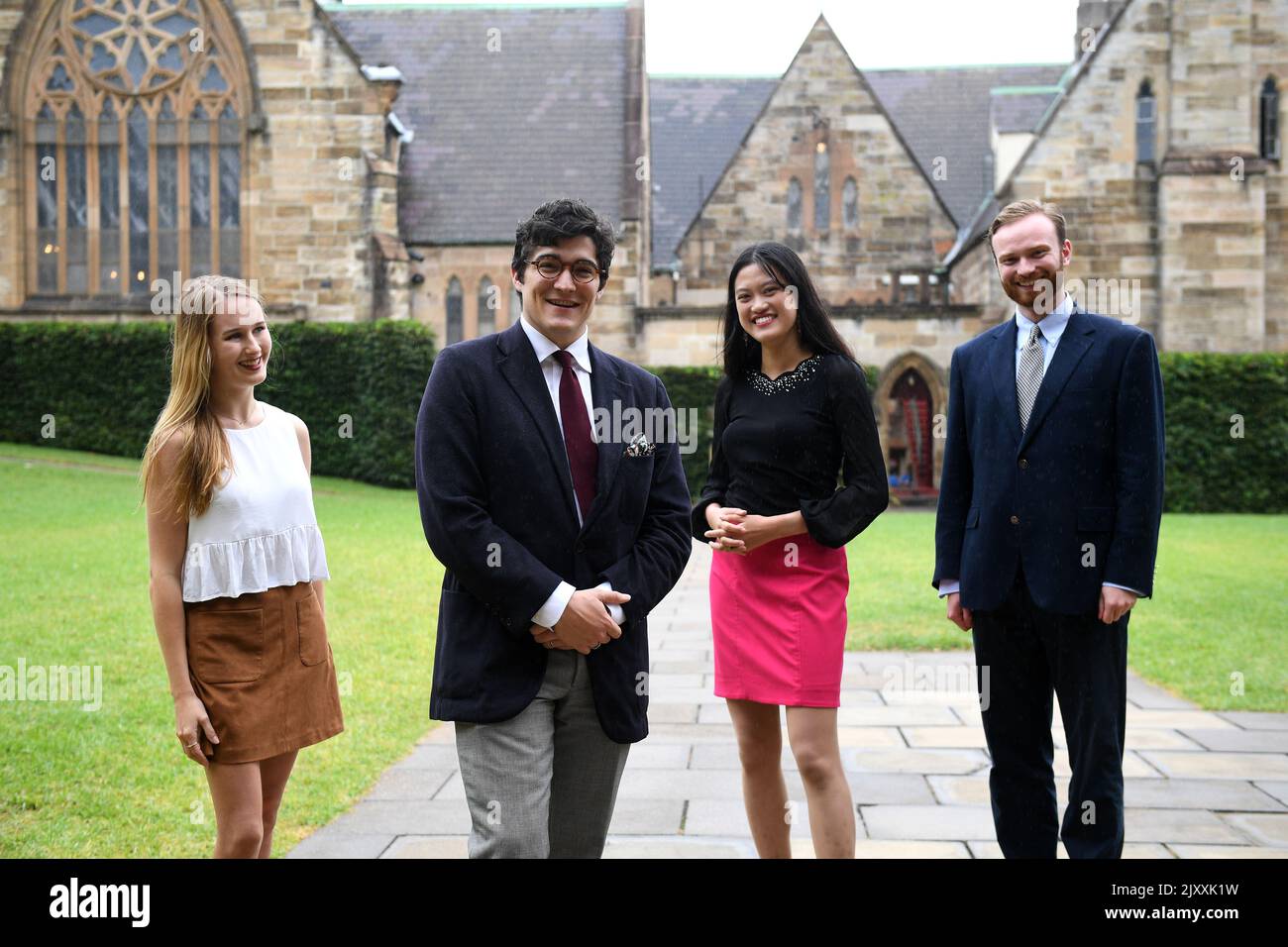 Dean of Graduate House Antone Martinho-Truswell (second left) with ...