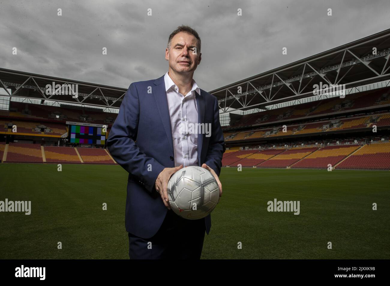 Ante Milicic poses for a portrait at Suncorp Stadium after being ...