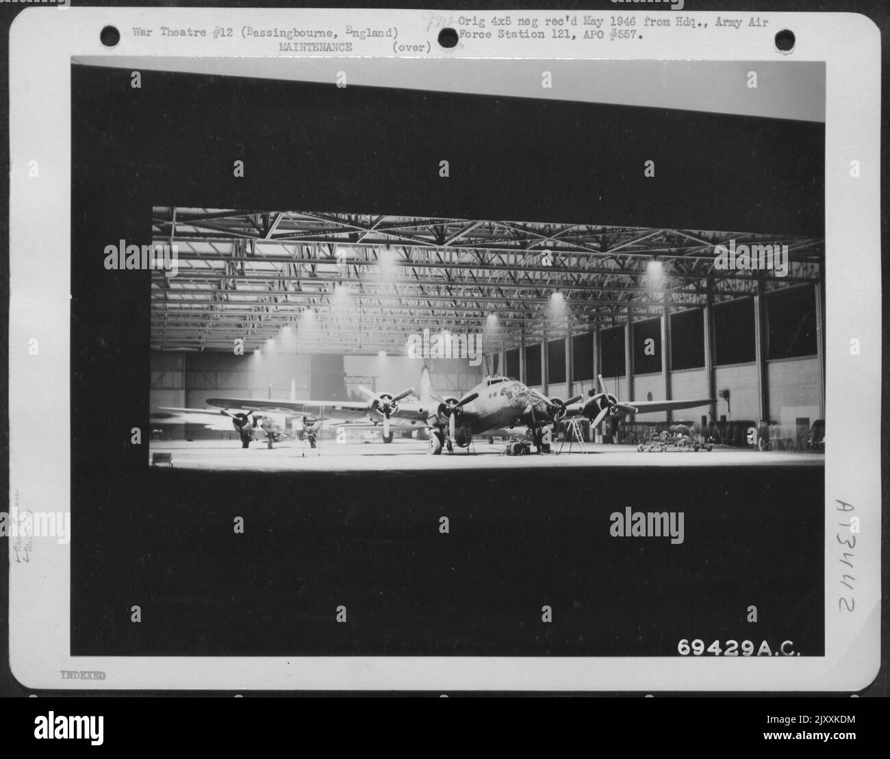 Interior Of Hangar "B" At The 91St Bomb Group Base In Bassingbourne ...