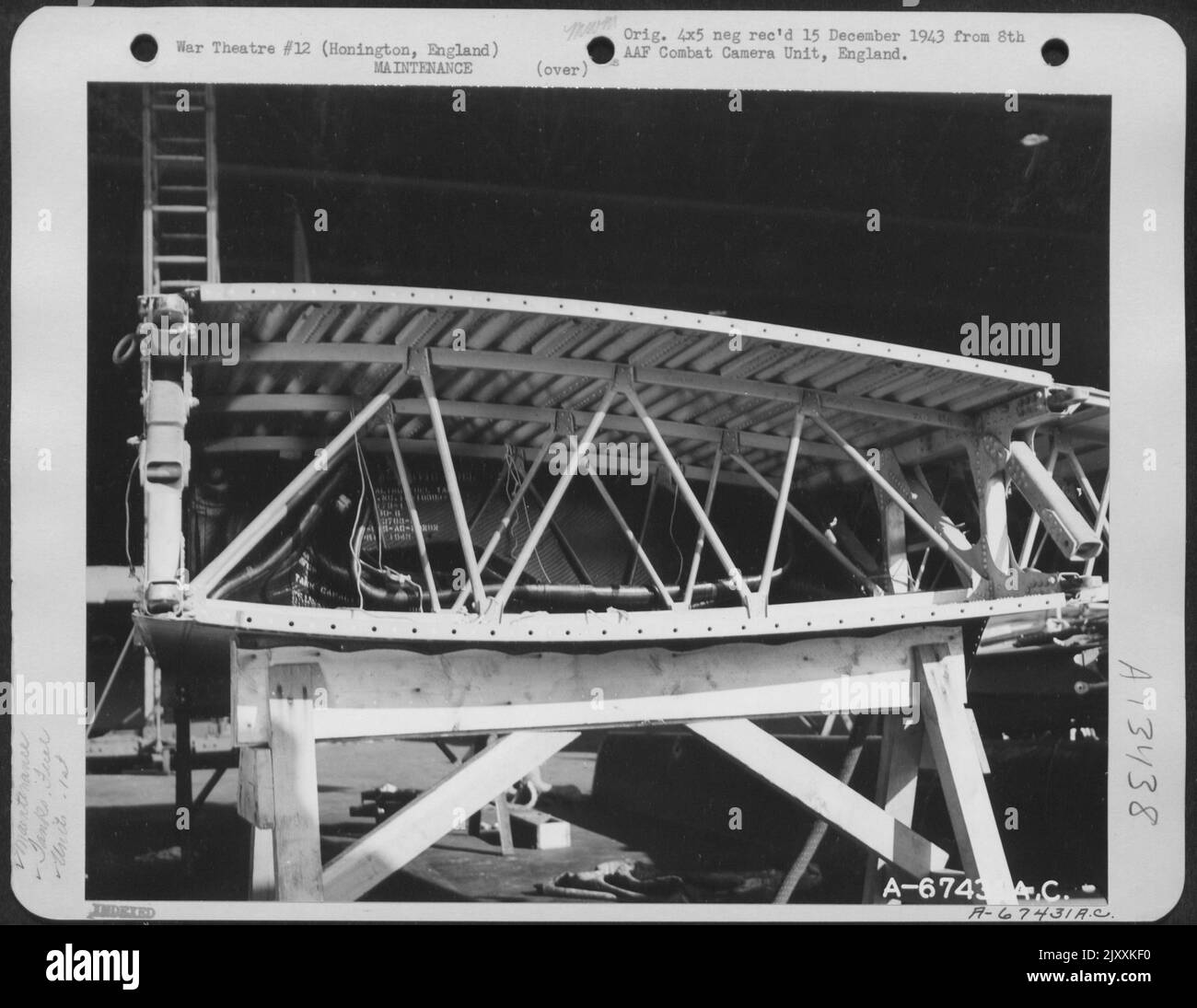 Installation Of A 'Tokyo Tank' (Fuel Tank) In The Wing Section Of A ...