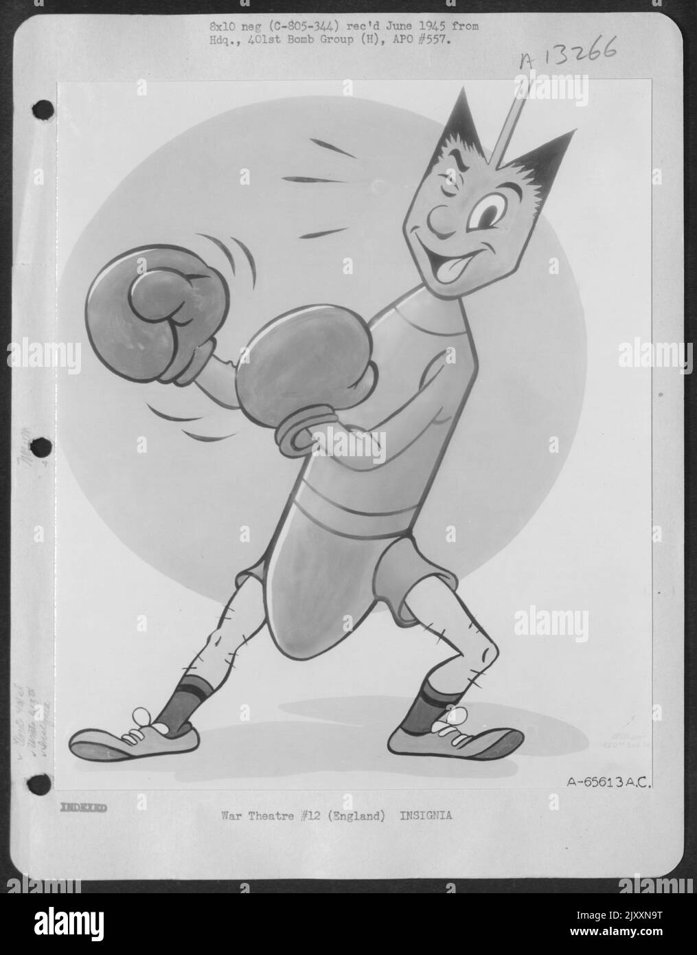 Insignia Of The 613Th Bomb Squadron, 401St Bomb Group, Based In England ...