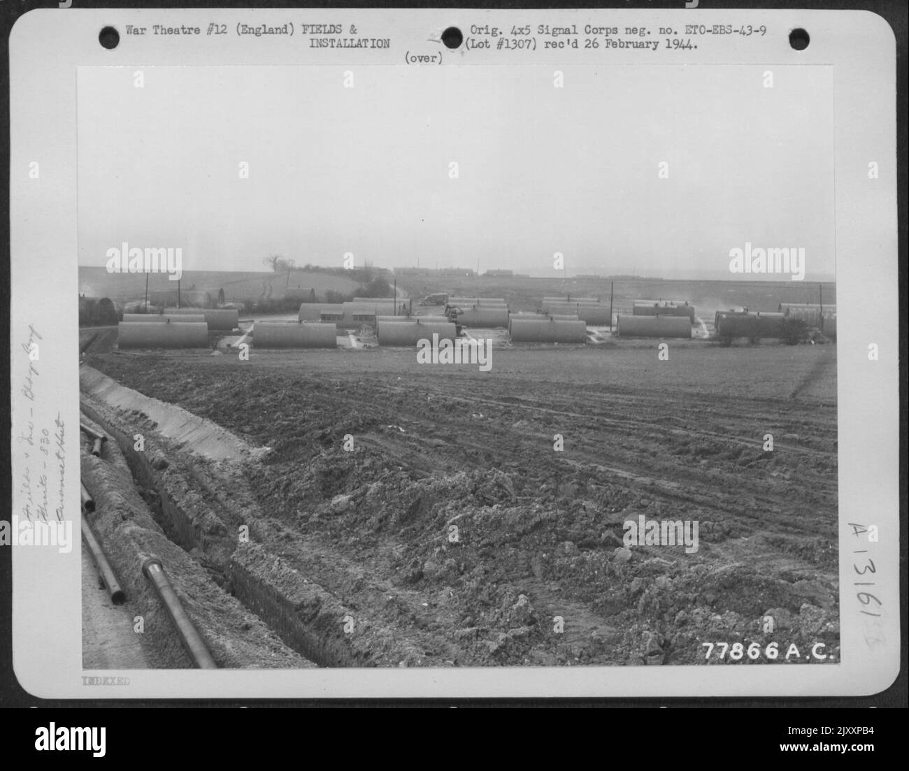 A Typical Company Area Of The 830Th Engineer Aviation Battalion At An ...