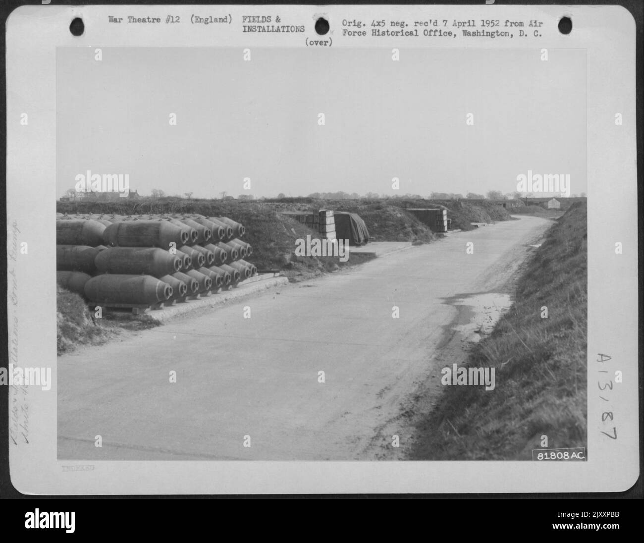 Base Ordnance Bomb Dump Of The 458Th Bomb Group Somewhere In England ...