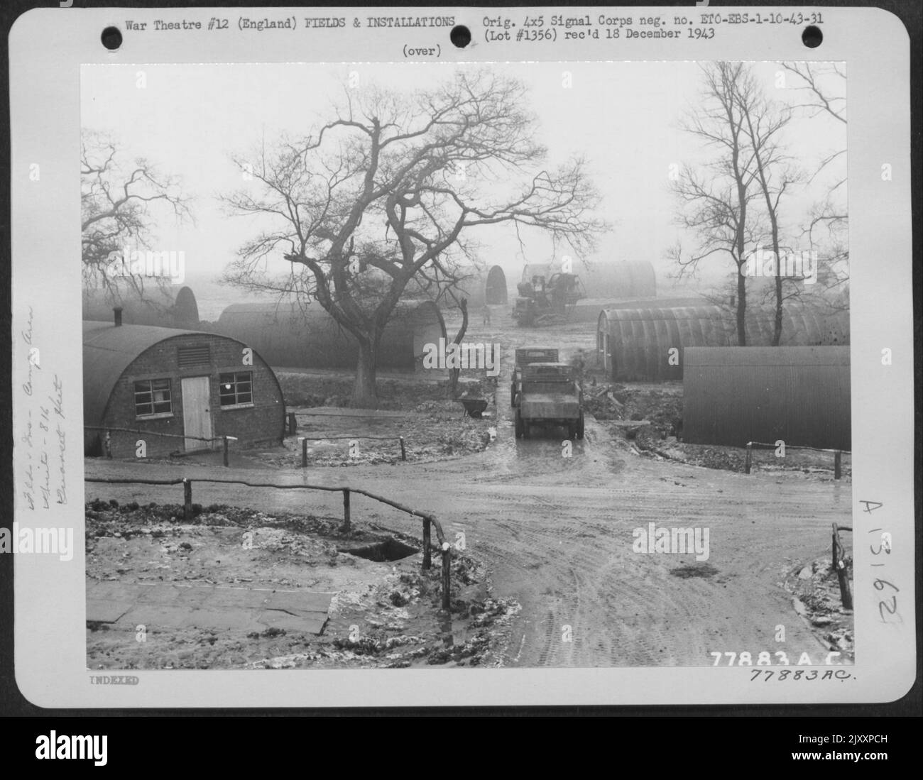 Typical Living Area Showing Walks And Access Roads Of The 816Th ...