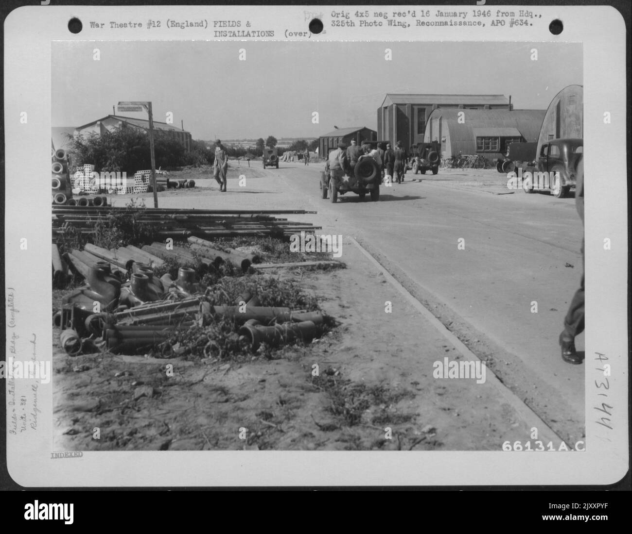 Portion Of 381St Bomb Group Installations At 8Th Air Force Station 167 ...