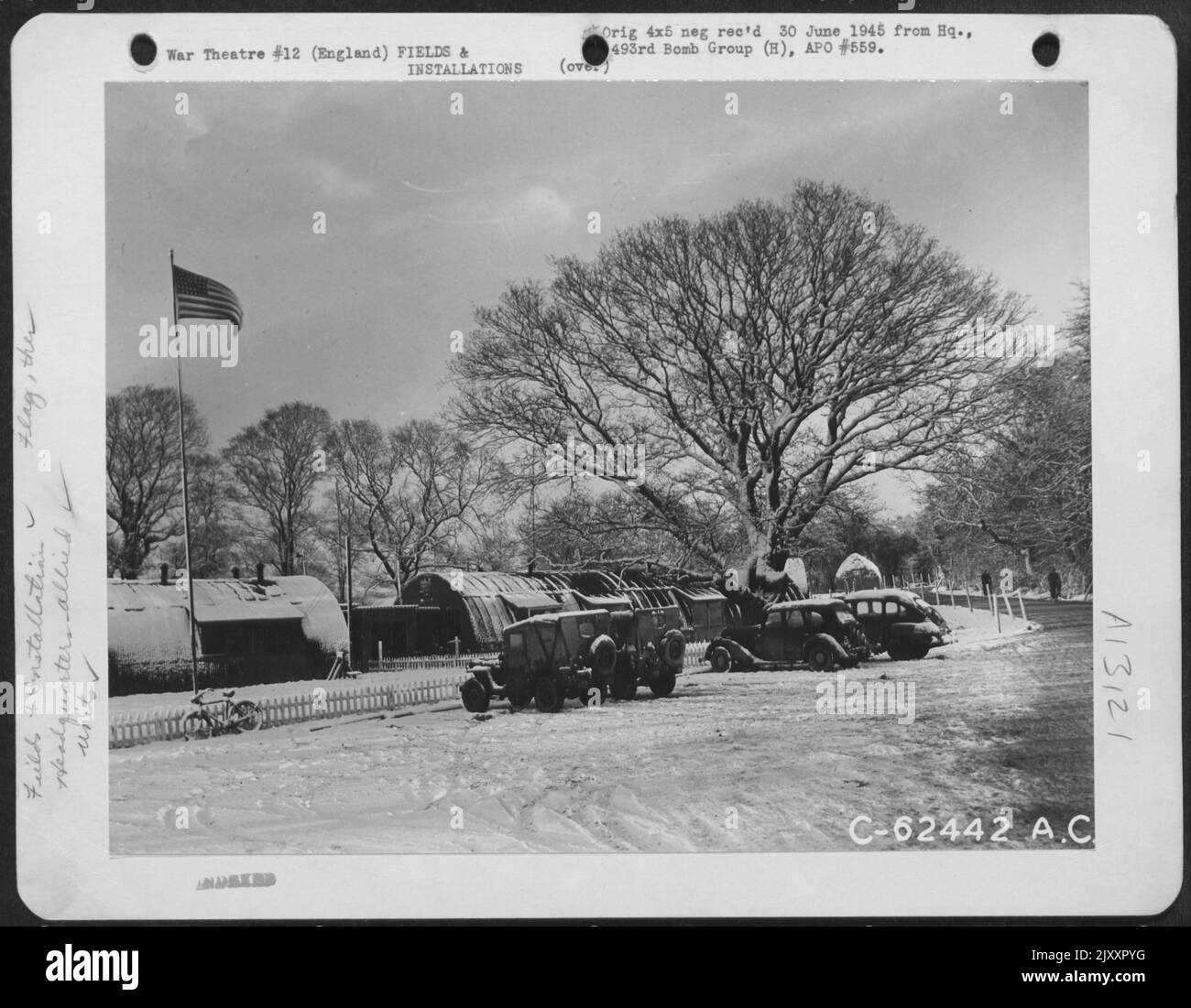 Headquarters Building Of The 493Rd Bomb Group At An Airbase In England ...