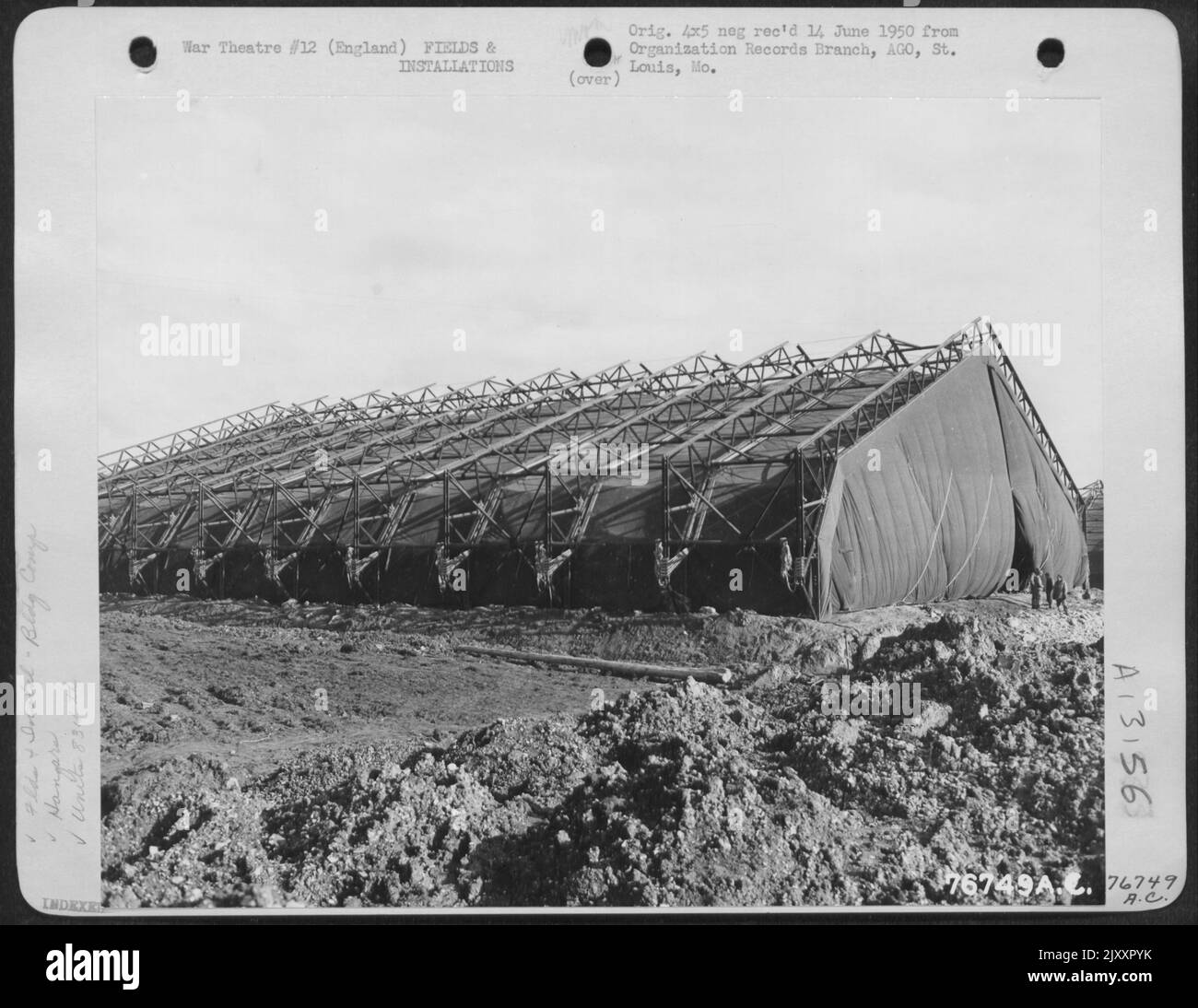 Butler Hangar Constructed By The 834Th Engineer Aviation Battalion At ...