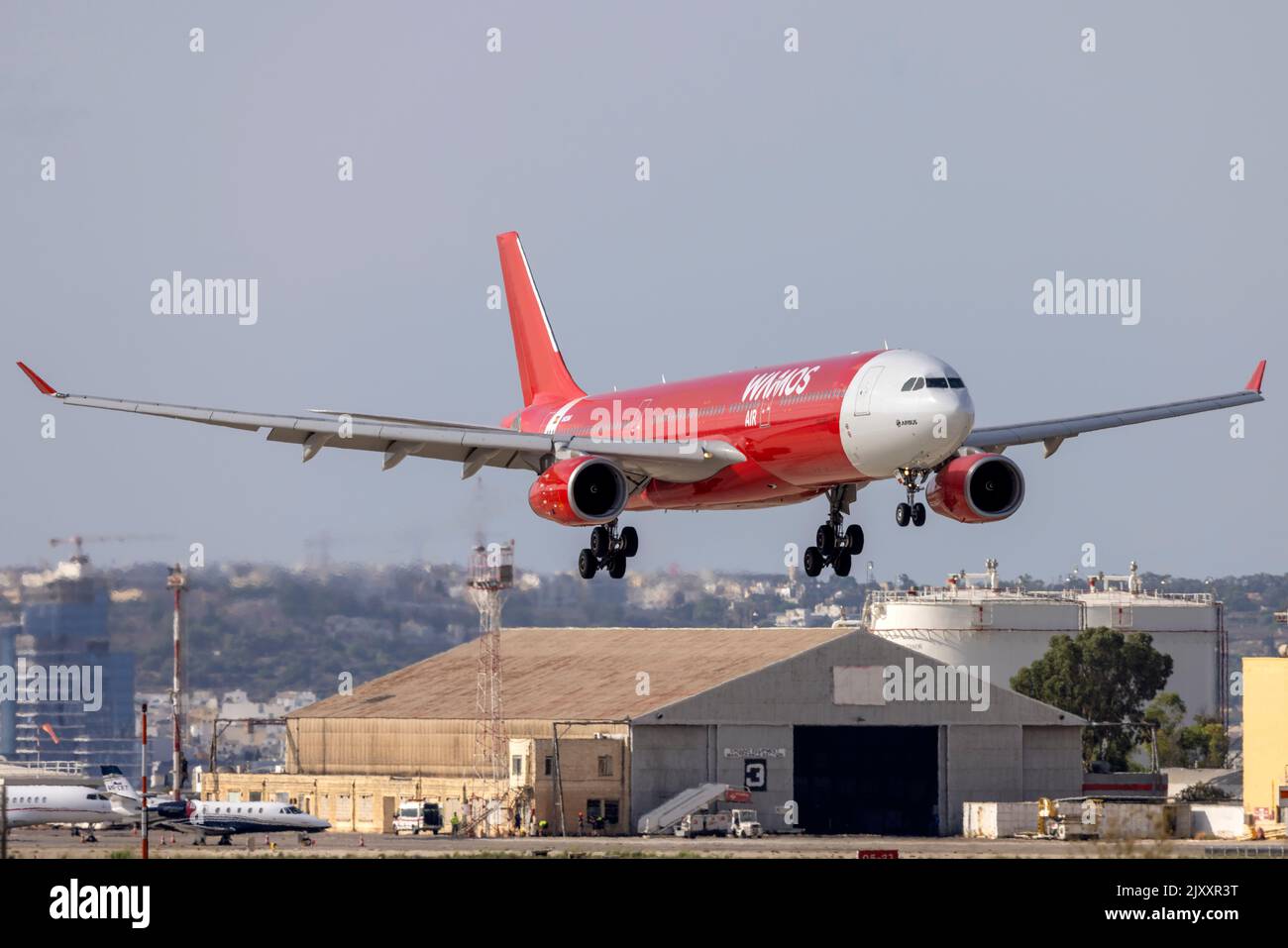 Wamos Air Airbus A330-343 (REG: EC-NTY) with partial Air Asia X livery ...