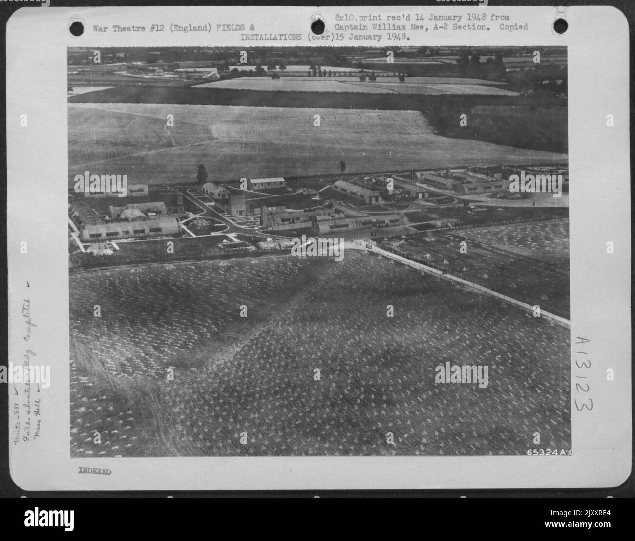 Aerial View Of Mess Halls For Combat Crewmen Of The 381St Bomb Group ...