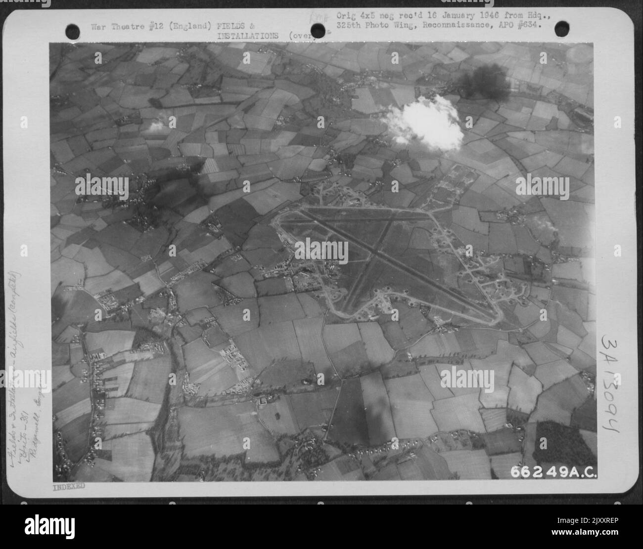 Aerial View Of The 8Th Air Force Station 167, Ridgewell, Essex County ...