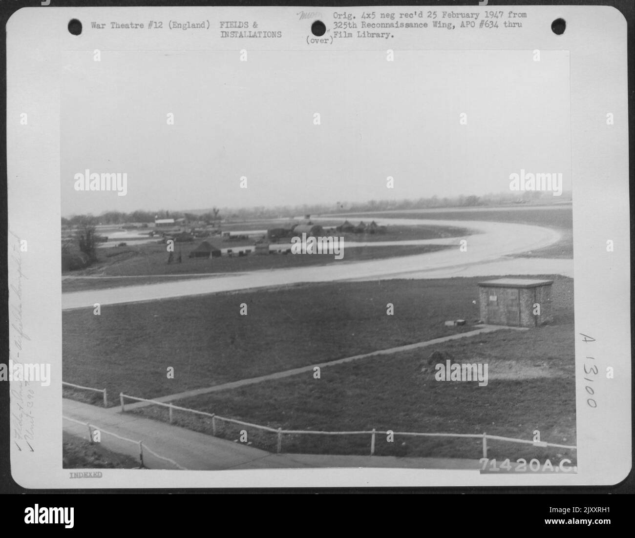 General View Of The Perimeter Of The 390Th Bomb Group Base In England ...