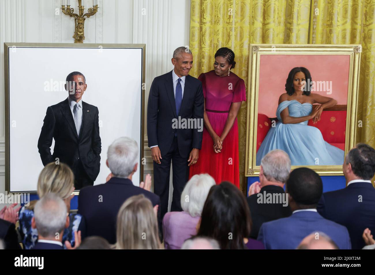 Former President Barack Obama and former First Lady Michelle Obama ...