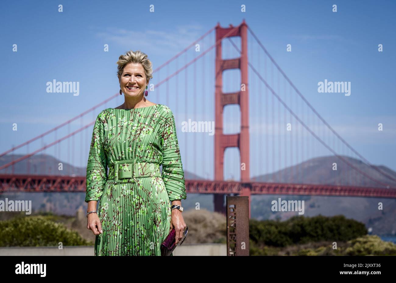 2022-09-07 11:46:21 SAN FRANCISCO - Queen Maxima at the Golden Gate ...