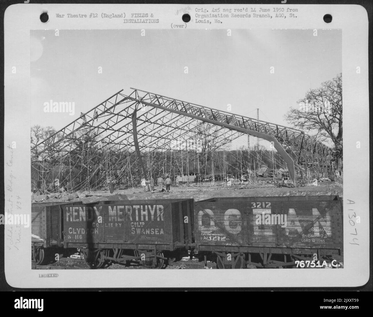 Members Of The 834Th Engineer Aviation Battalion During Construction Of ...
