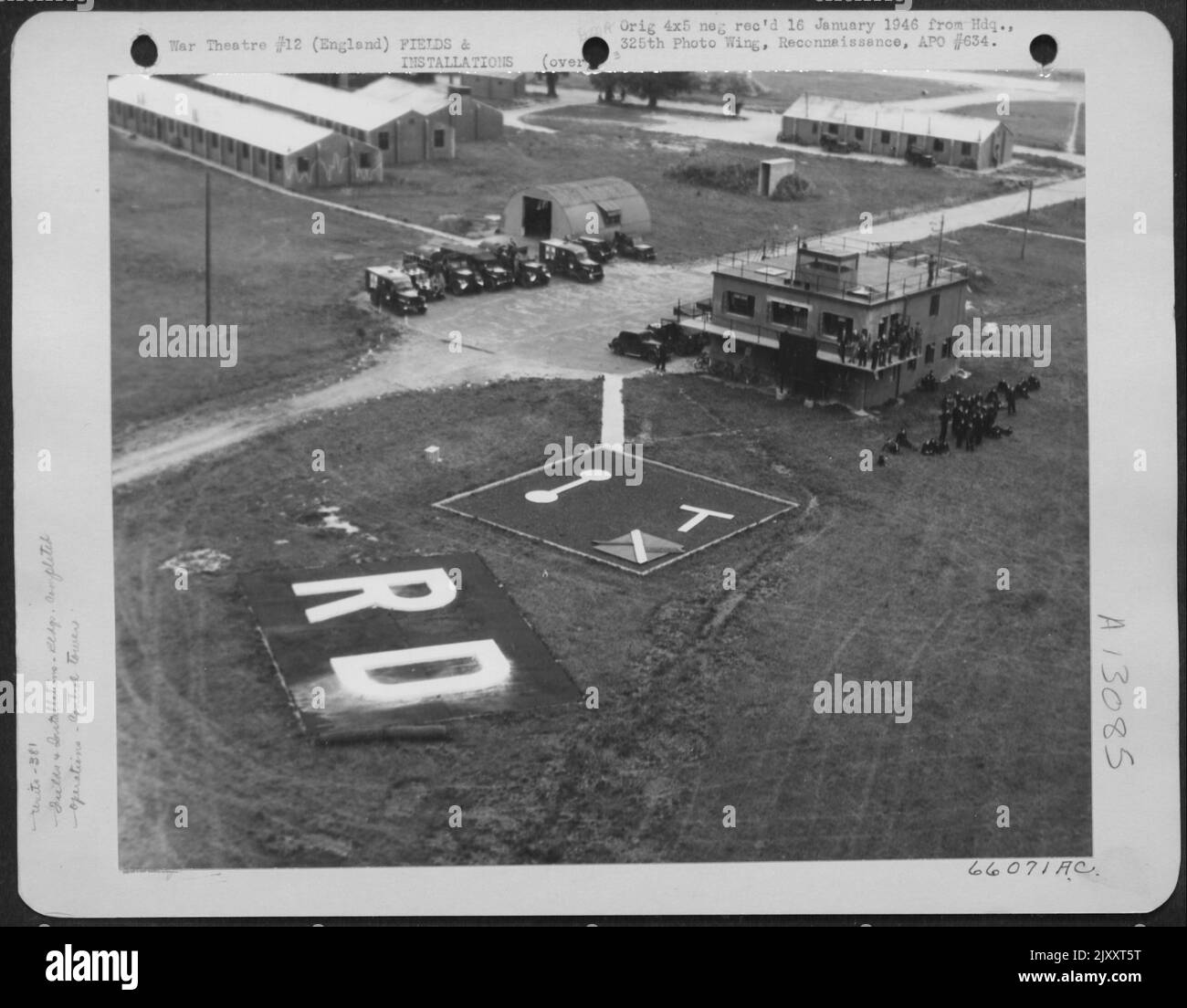 Aerial View Of Control Tower Of The 381St Bomb Group At 8Th Air Force ...