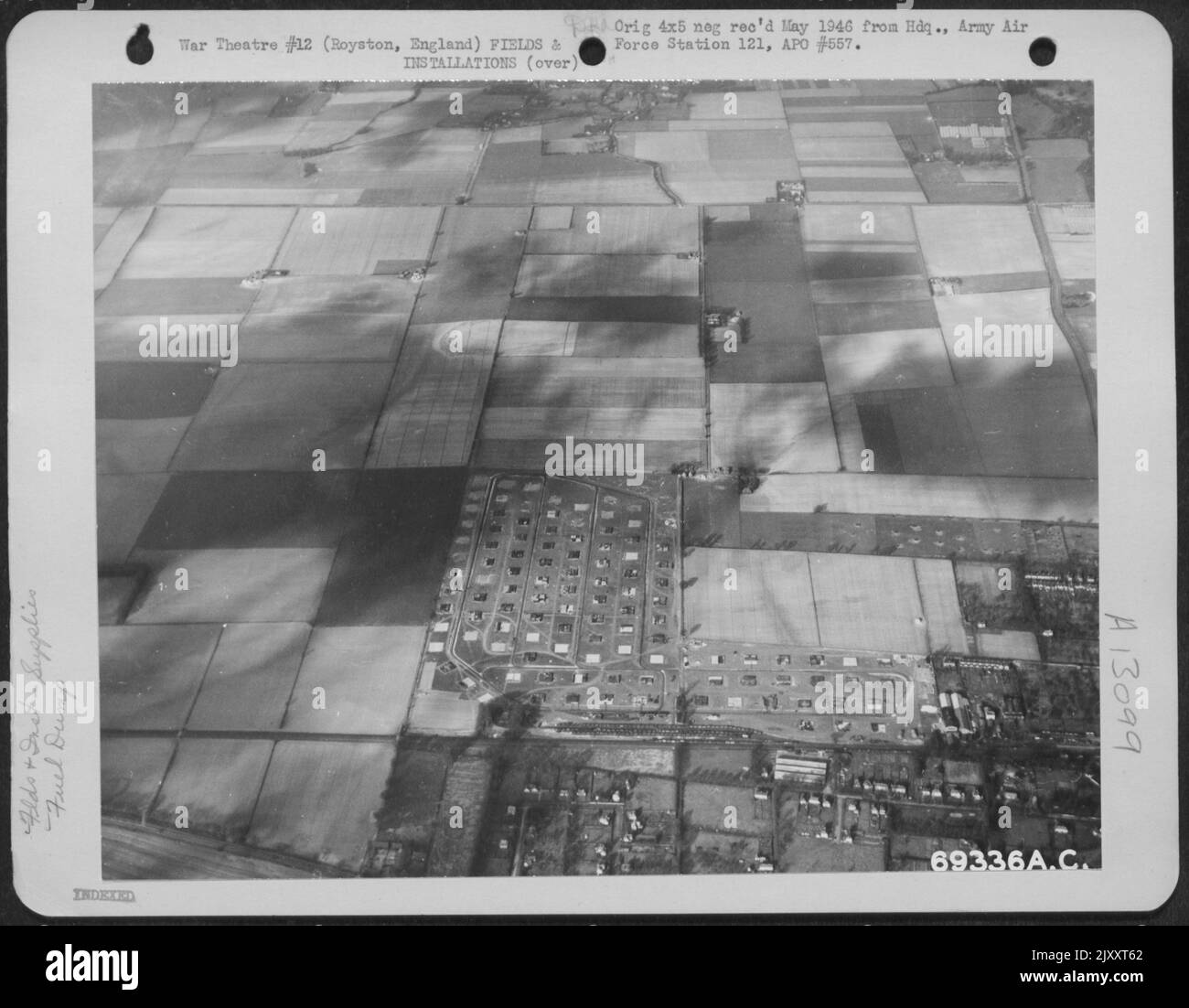 Aerial View Of The Petrol Dump At Royston, England. 7 February 1944 ...
