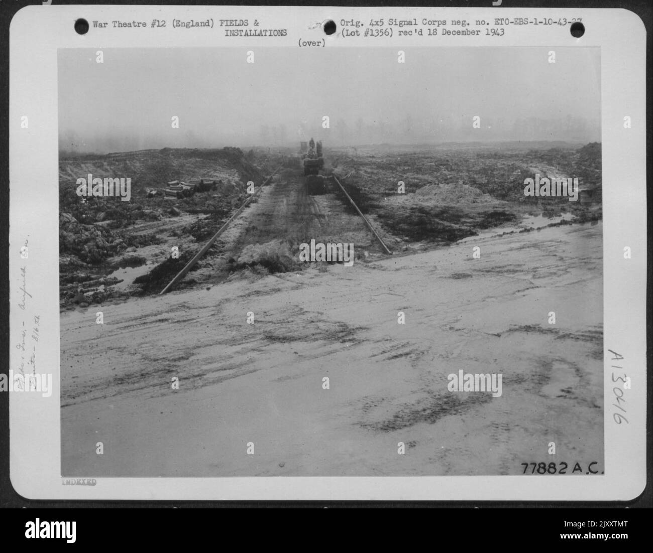 Intersection Of Runway 1 And 3 Looking Northeast Constructed By Men Of ...