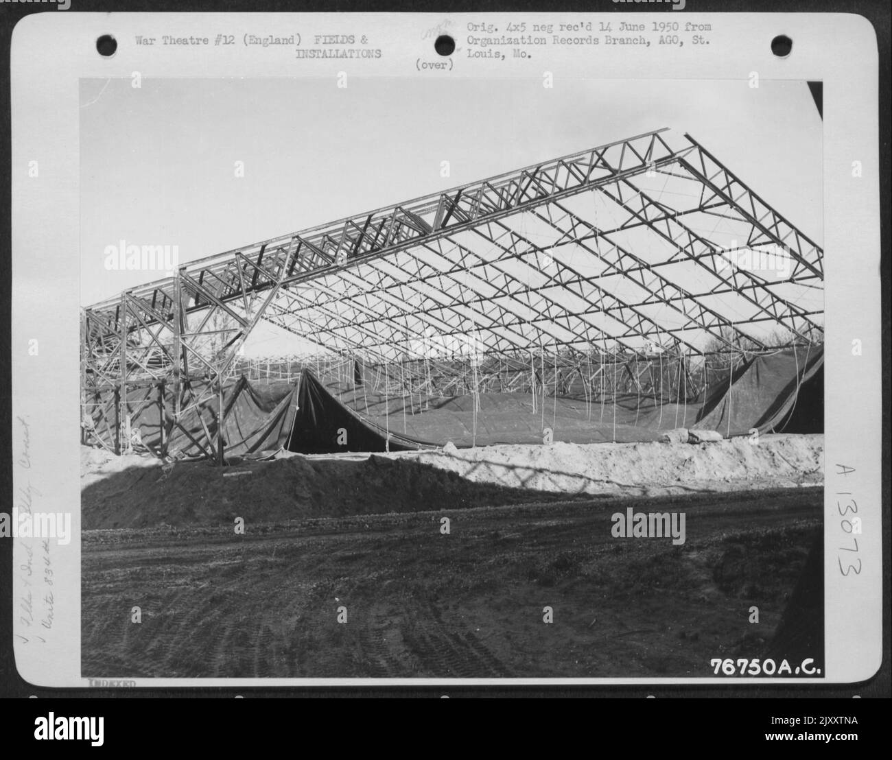 Butler Hangar Under Construction By The 834Th Engineer Aviation ...