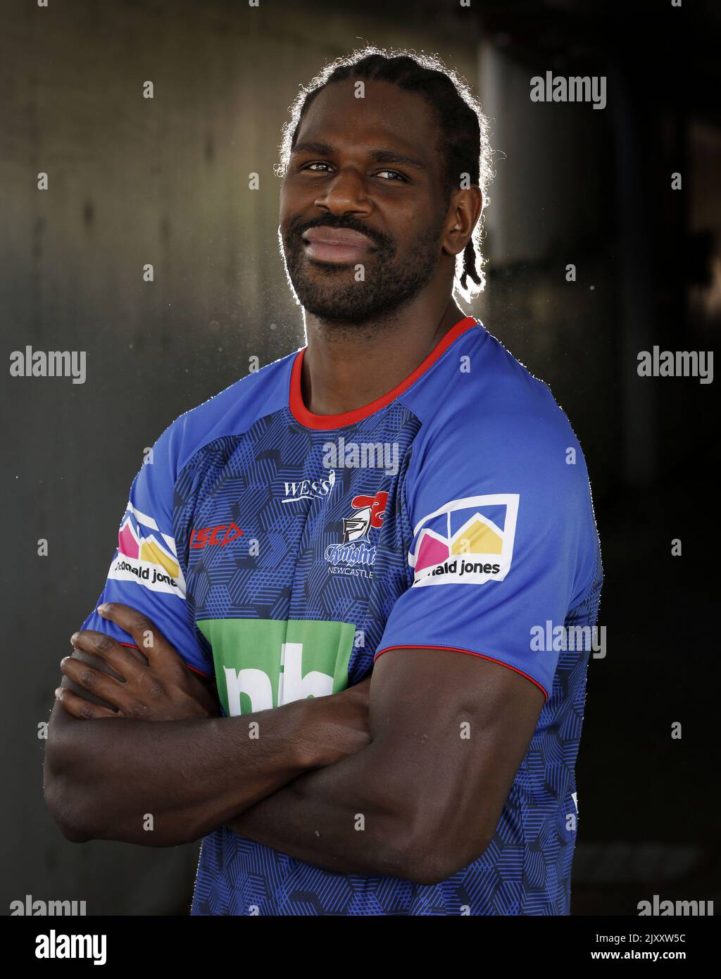 Edrick Lee of the Knights poses for a photograph after training at ...