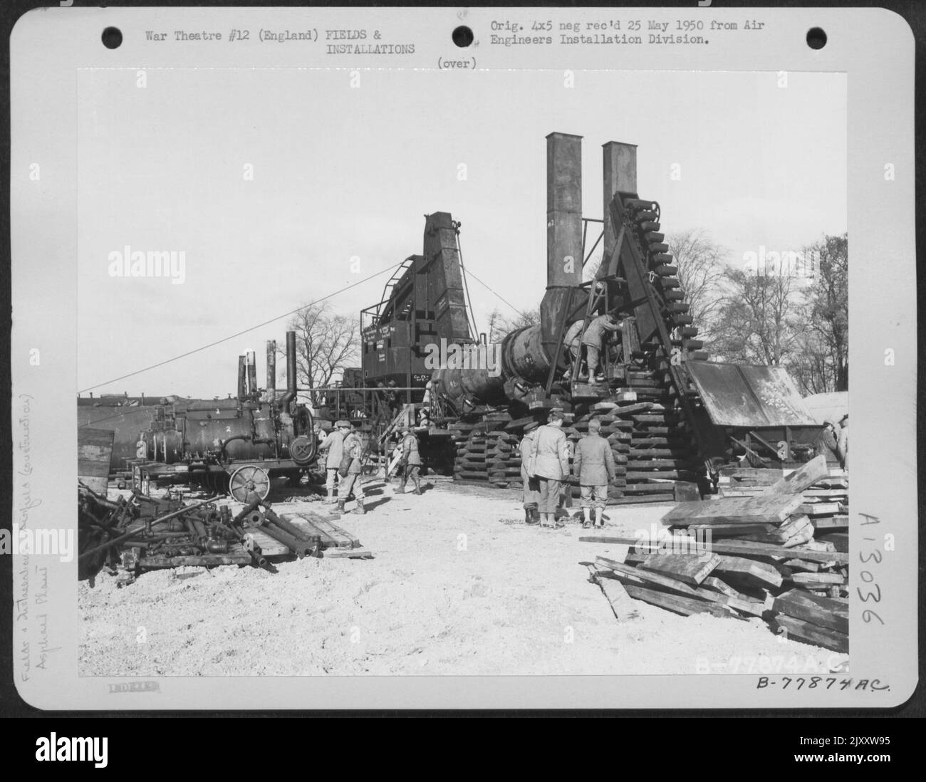 Asphalt Plant Operated By Men Of The 833Rd Engineers Aviation Battalion ...